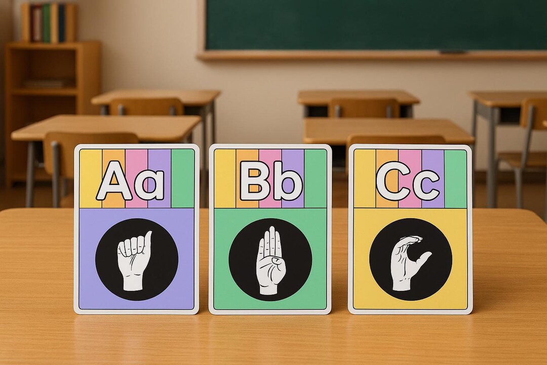 British Sign Language Alphabet Flashcards | BSL Signed Alphabet ...