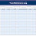 Truck Maintenance Log | Digital PDF for Semi & Box Trucks | Printable ...
