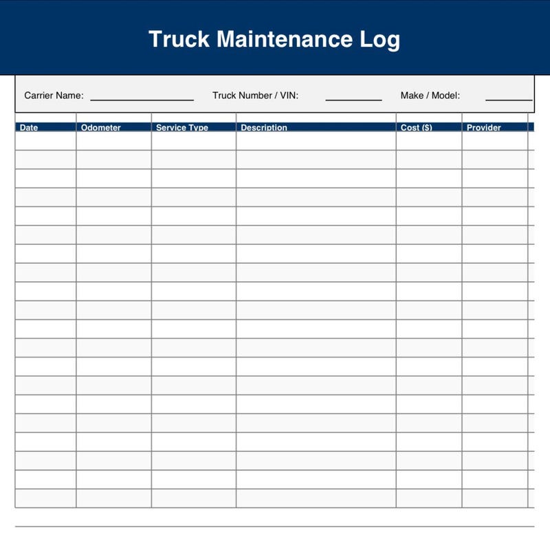 Truck Digital Log - Etsy