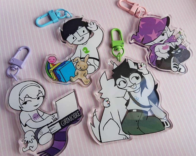 FINAL STOCK | Homestuck Kids 3" Acrylic Charm Keychains - Etsy UK