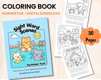 Printable Sight Word Coloring, Kids Activity, Learn to Read ...