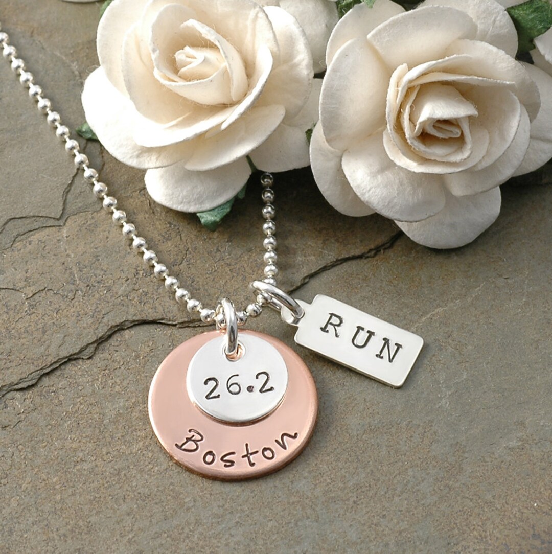 Run - Marathon Necklace - Runner Jewelry - Personalized - Etsy