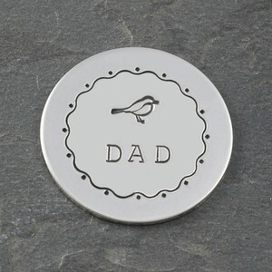 Golf Ball Marker 7/8 Token Hand Stamped Personalized - Etsy