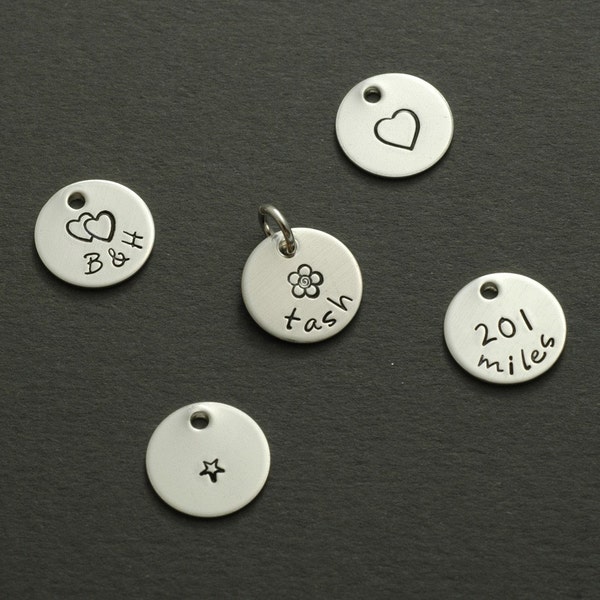 Tiny Silver Charms - Etsy