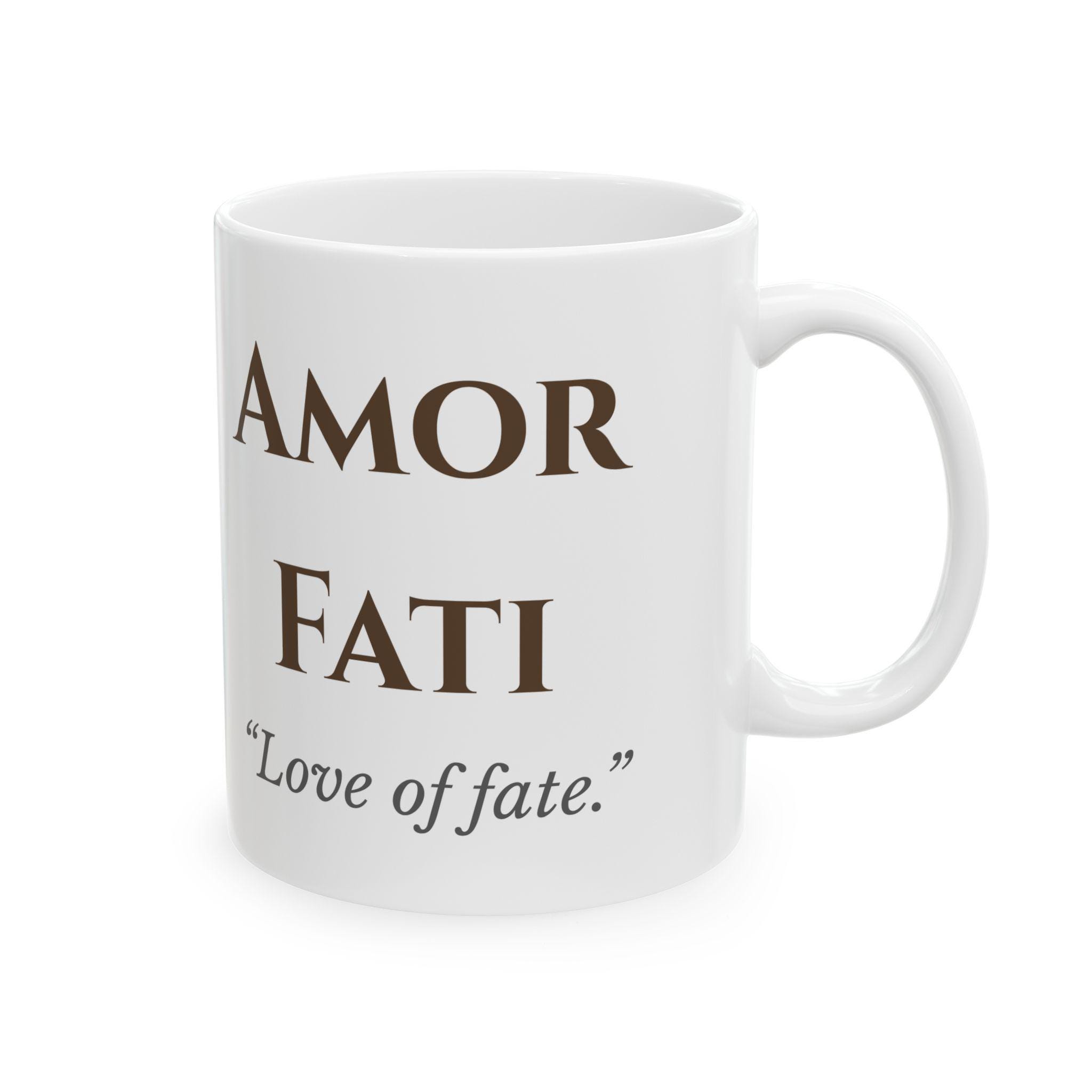 Amor Fati Latin Mug: Love of Fate | Stoic Philosophy Gift, Resilience ...
