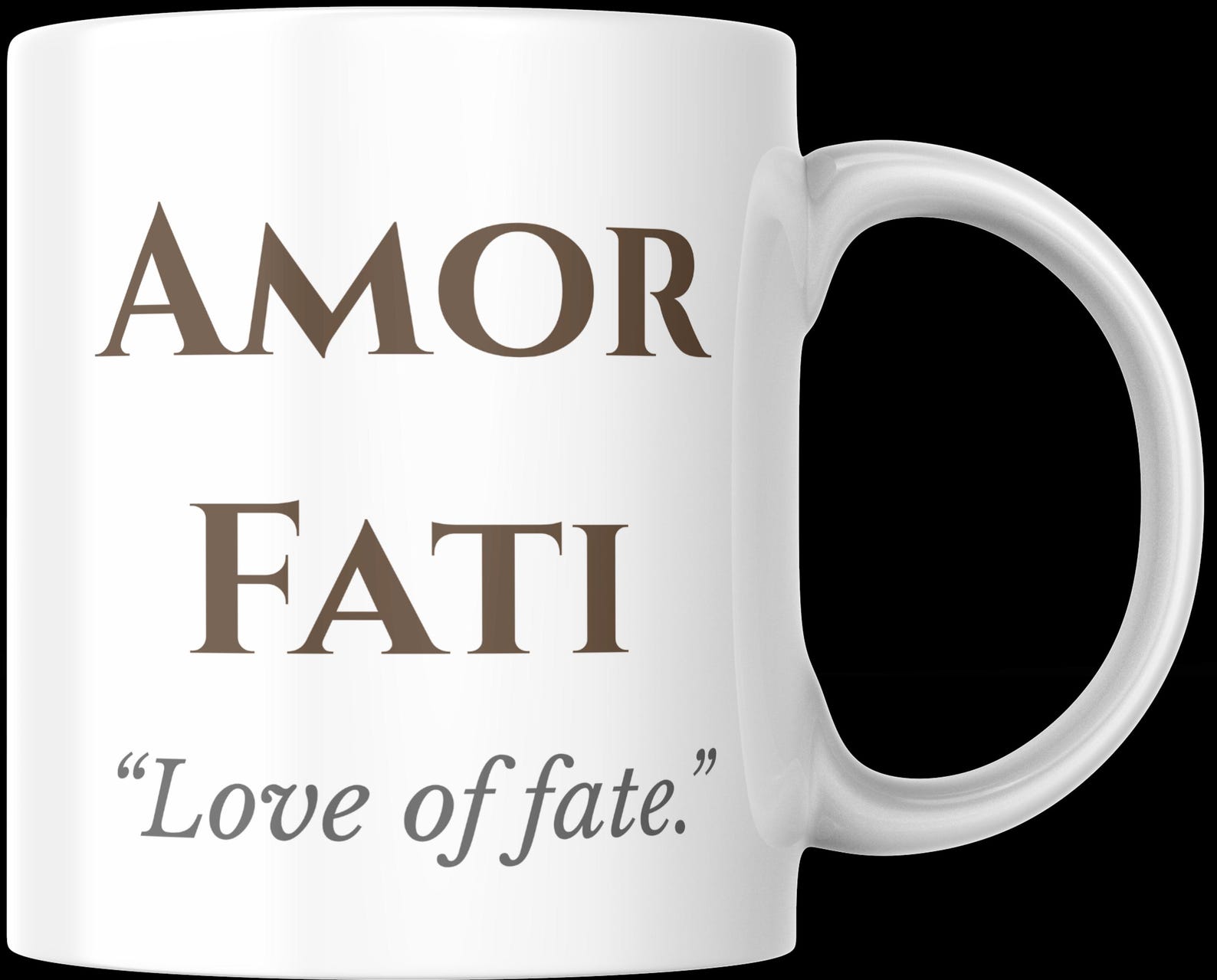 Amor Fati Latin Mug: Love of Fate | Stoic Philosophy Gift, Resilience ...