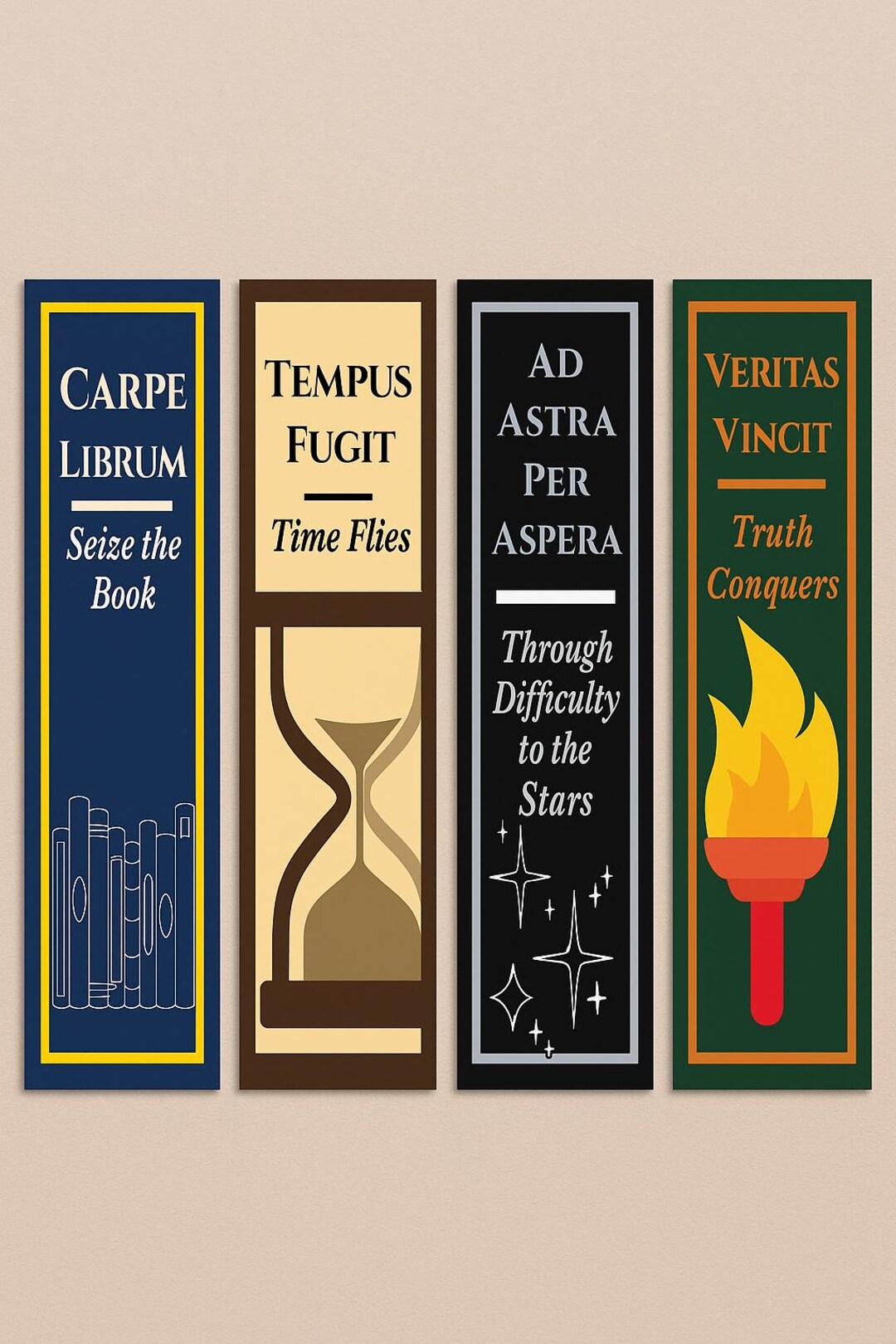 Verba Virtutis Latin Bookmarks Philosophy Reader Book Lover Literary ...