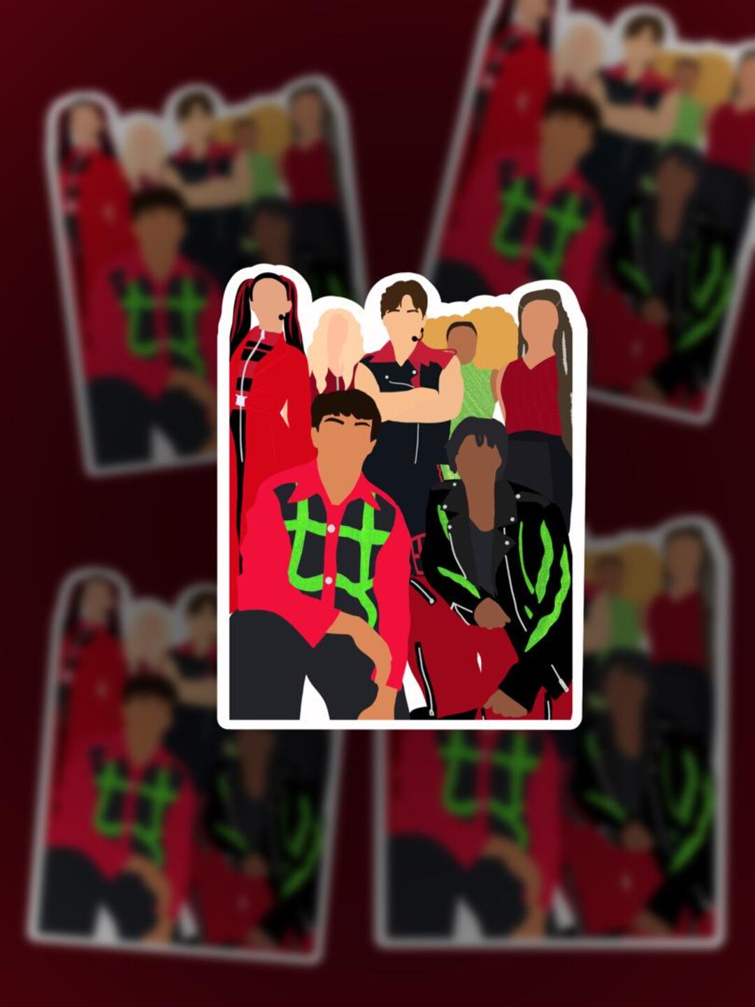 Descendants Zombies Group Sticker - Etsy