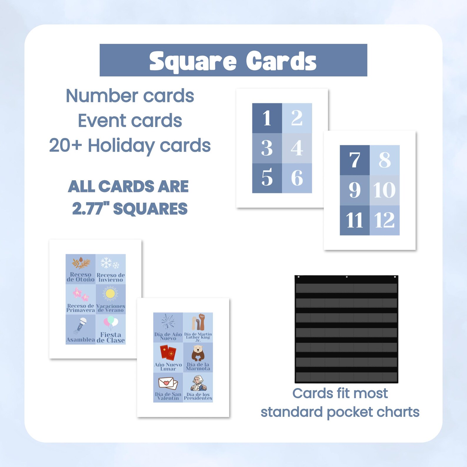 Editable Spanish Classroom Calendar Blue Cielito Lindo Theme Canva ...