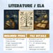 Literature Classroom Posters Printable Set Gift English Teachers ...