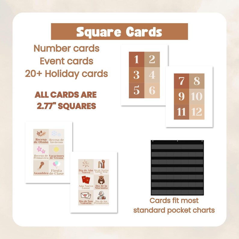 Editable Spanish Classroom Calendar Canva Template Cielito Lindo Decor ...