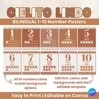 Spanish Language, ORDINAL NUMBERS POSTER, Classroom Decor, Educational ...