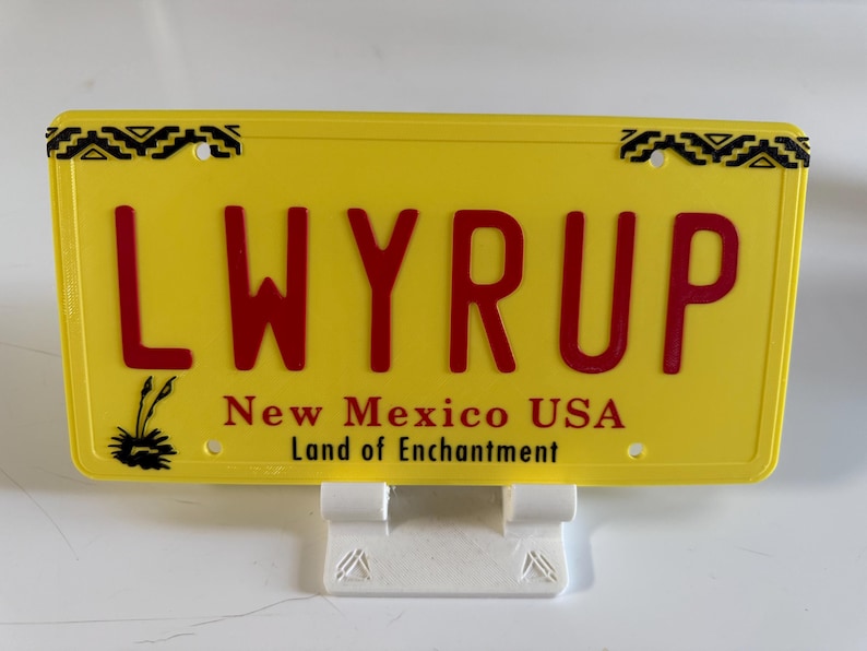 Better Call Saul LWYRUP Mini License Plate – 3D Printed Display – New ...