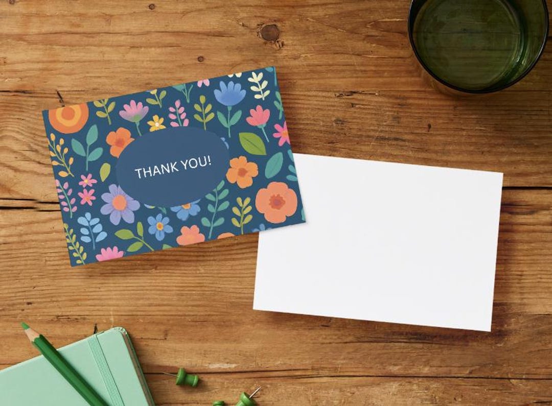 Editable Floral Baby Shower Thank You Card – Instant Download ...