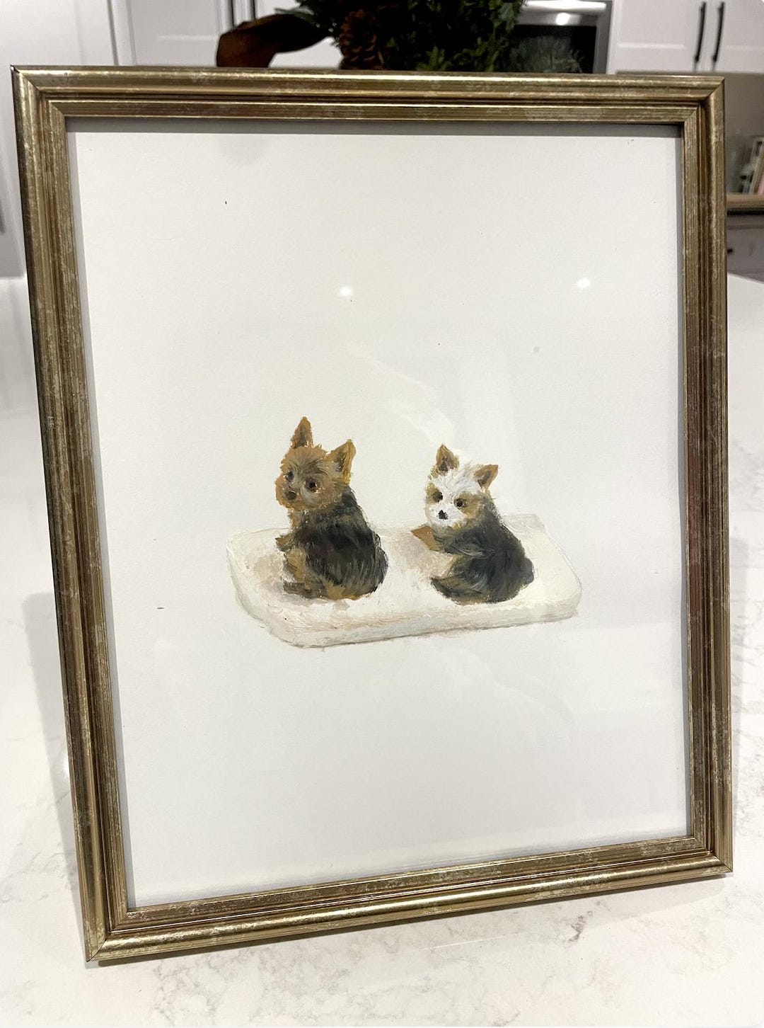 Retrato de animal de estimação personalizado e pintado à mão – cão ...