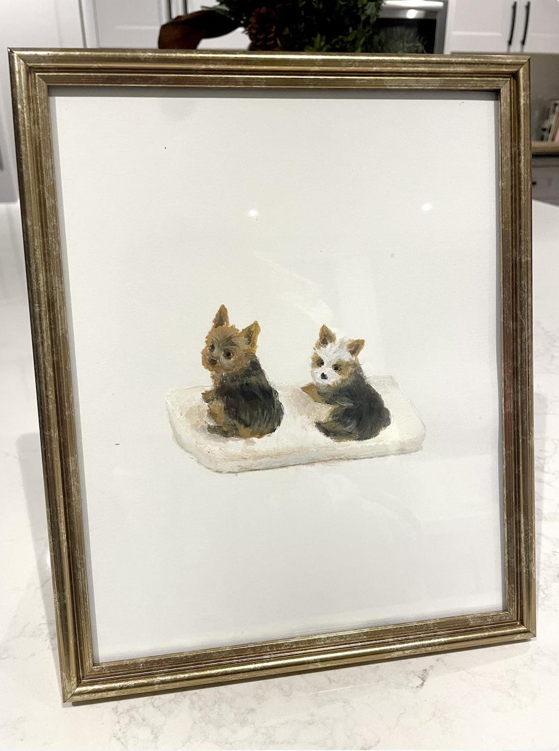 Retrato de animal de estimação personalizado e pintado à mão – cão ...