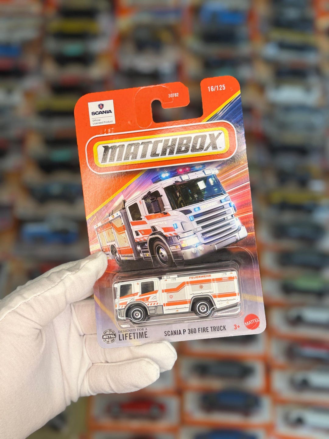 Firetruck Model Car - Matchbox Scania P360 Fire Truck (matchbox 16:125 ...