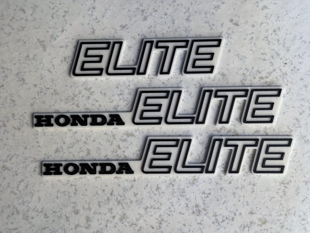 Buy Honda Elite 3D Printed Emblem Set – Scooter Badges for Standard ...
