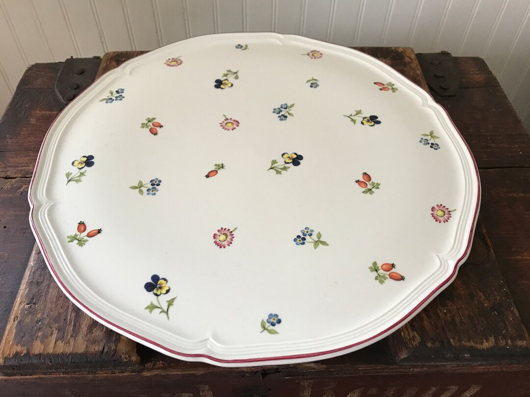Vintage Villeroy & Boche Petite Fleur Cake Stand, Fruits and Flowers - Etsy