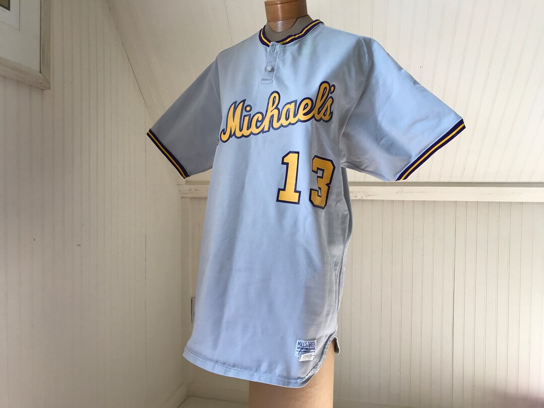 Vintage 1960s Mills and Greer Michael Baseball Jersey, S-M, Sz 44 - Etsy
