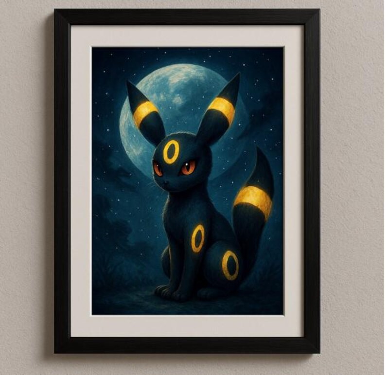 Umbreon Poster, Pokémon Printable Wall Art -fan Gift - Home Decor ...