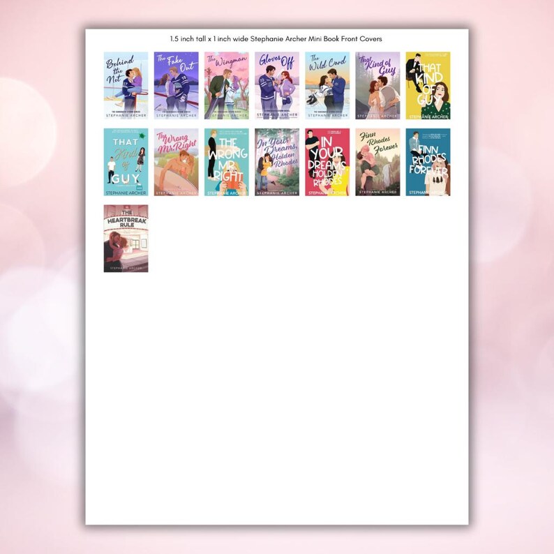 Stephanie Archer Mini Books & Posters - 1:12 Scale (digital Download ...
