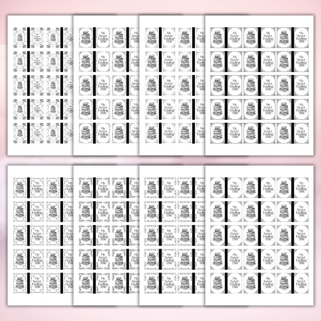 Never Ending TBR Mini Books Printable | Customizable Reading Jar Game ...