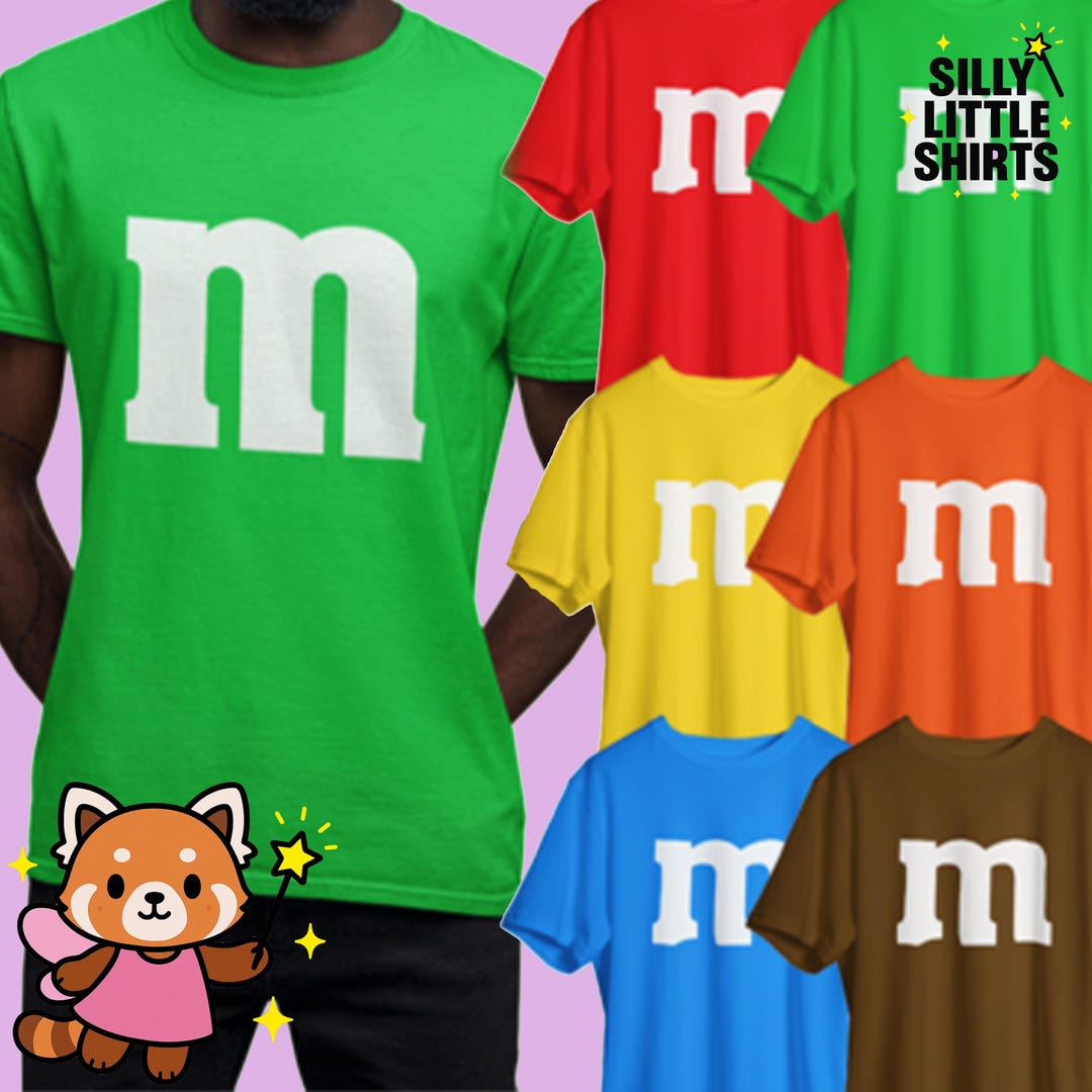 Colorful M&M Candy Shirts Easy Simple Halloween Family Costume T-shirts ...