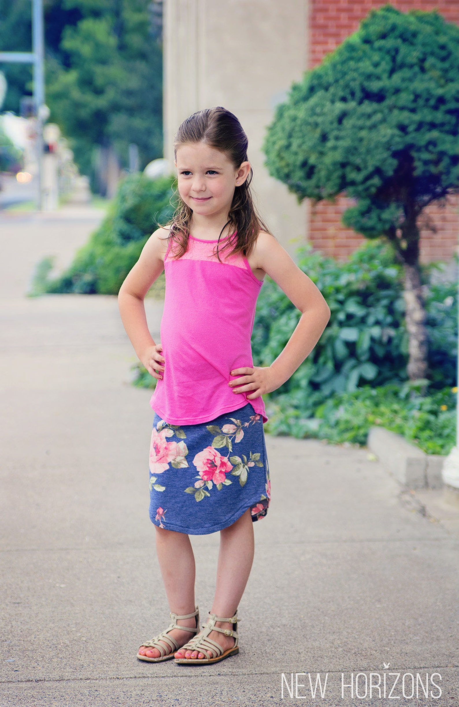 Pierside Pencil Skirt Pattern for Girls | Etsy