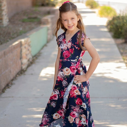 WRAP DRESS PATTERN for Kids - Etsy
