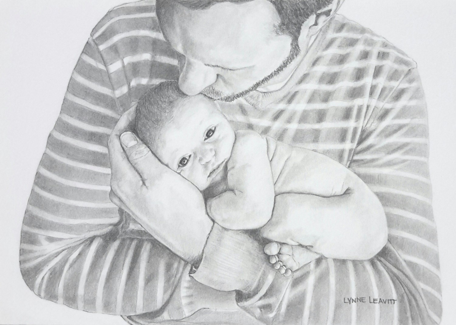 Miniature Custom Pencil Portrait Drawing Commission - Etsy