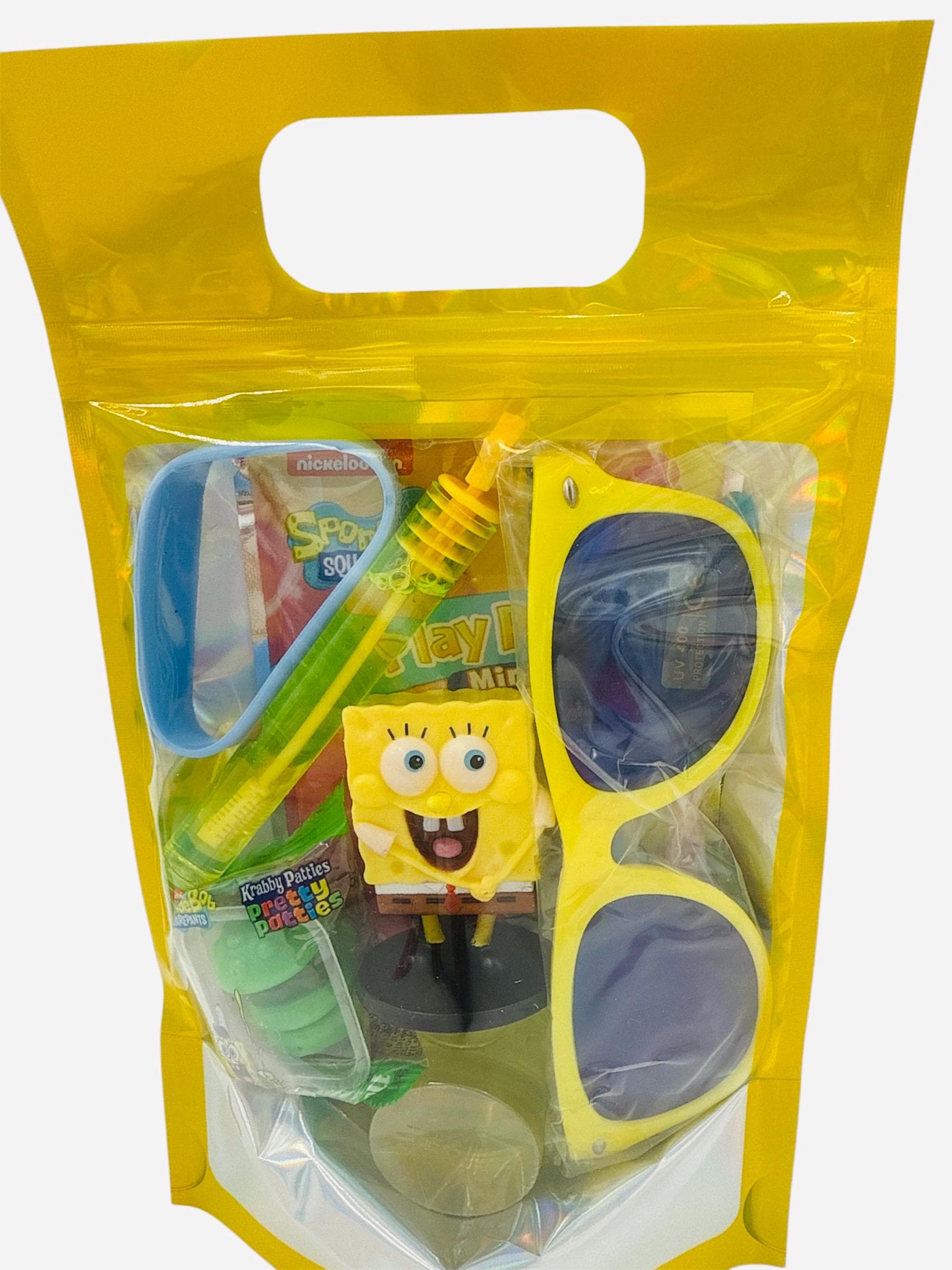 Spongebob Party Favor Goodie Bag: Toys, Slime, Bubbles & Candy - Etsy