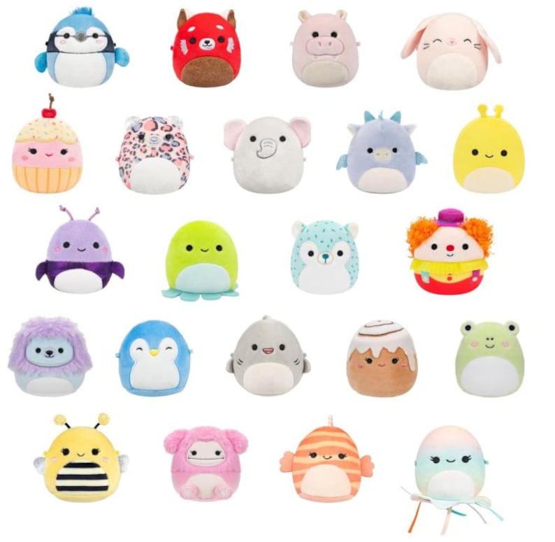 Squishmallow Party Favor Bag: Mini Plush, Slime, Lip Balm & Sunglasses ...