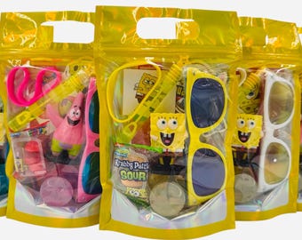 Spongebob Party Favor Zip Lock Chip Bags - Etsy
