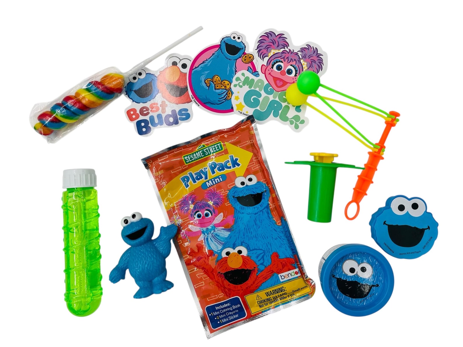 Colorful Character Party Favor Bag – Monster & Friend Goodie Bag for ...