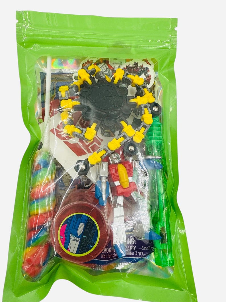 Transformers Party Favor Bag: Toys, Slime, Stickers & Tattoo - Etsy