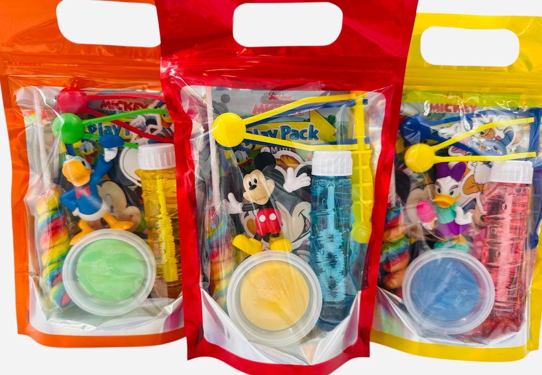 Mouse and Friends Party Favor Bag: Mini Play Pack, Bubbles, Stickers - Etsy