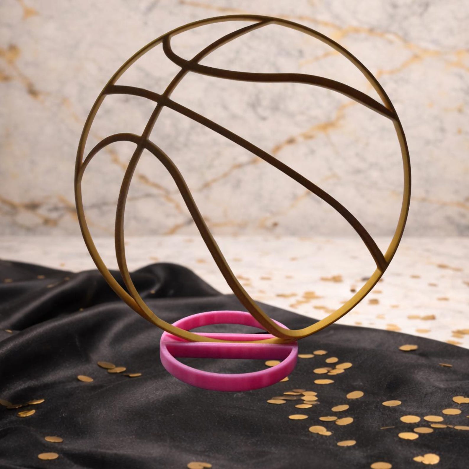 Basketball Centerpiece | Custom Team Colors - Etsy