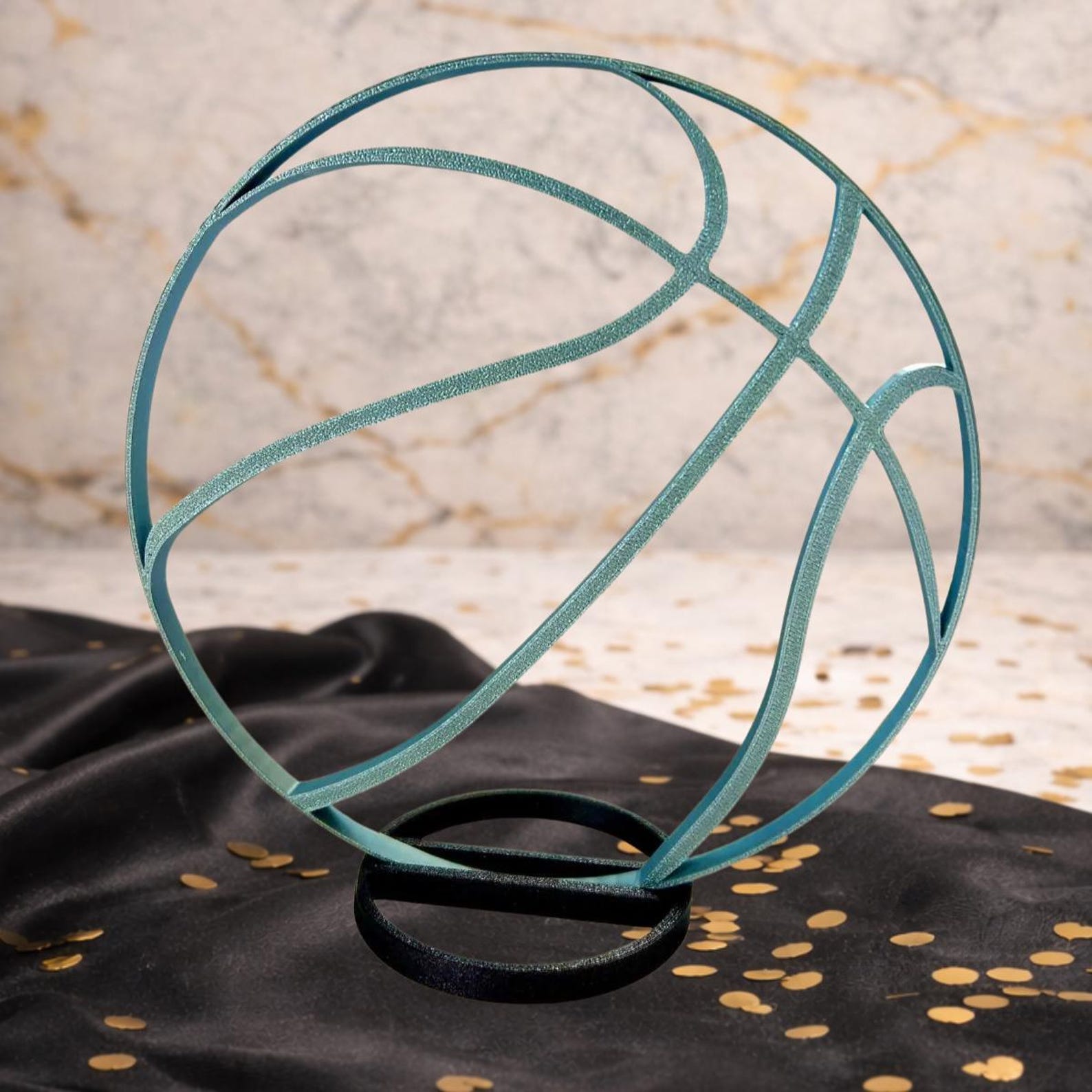 Basketball Centerpiece | Custom Team Colors - Etsy