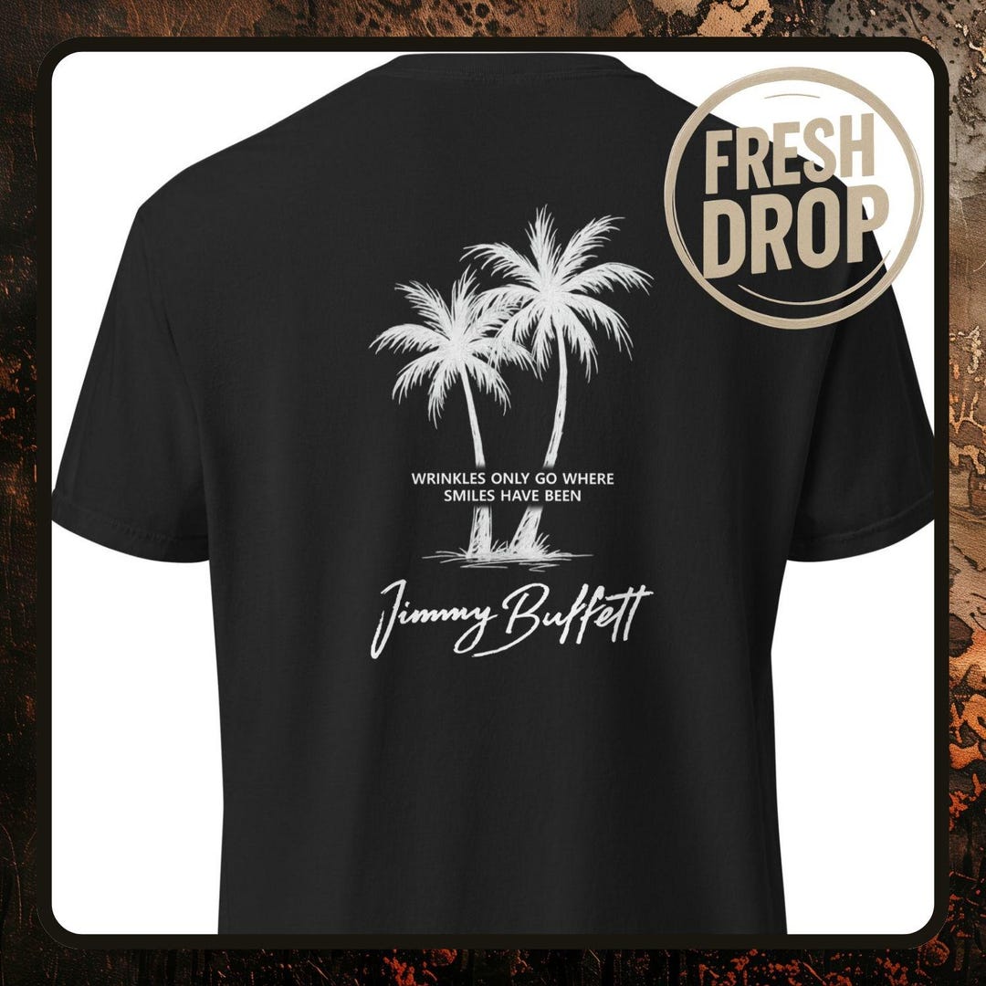 Jimmy Buffett Palm Tree T-shirt: Island Vibes Tropical Beach Tee - Etsy