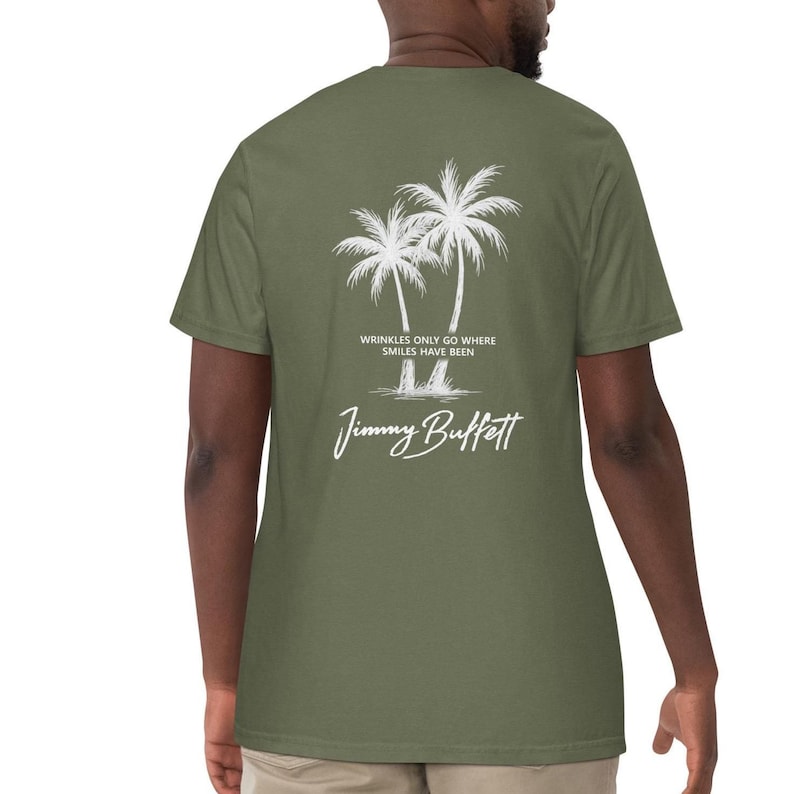 Jimmy Buffett Palm Tree T-shirt: Island Vibes Tropical Beach Tee - Etsy