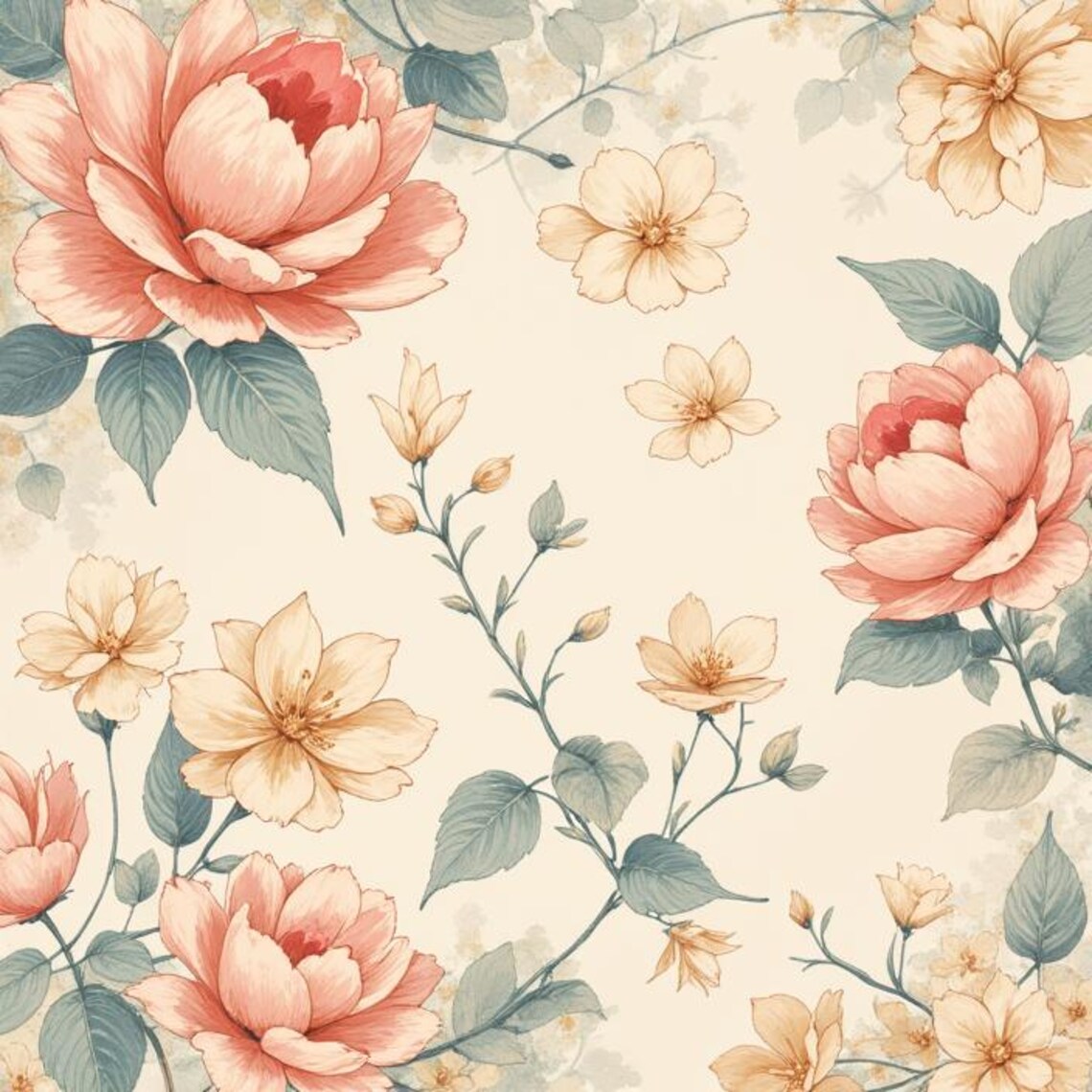 Dusty Rose Digital Paper - Digital Paper Jpegs and PNG - Instant ...