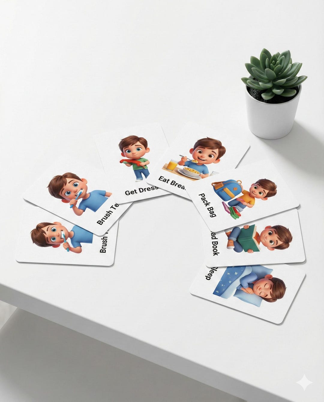 Montessori Daily Routine Cards, Visual Schedule, Homeschool Printable ...