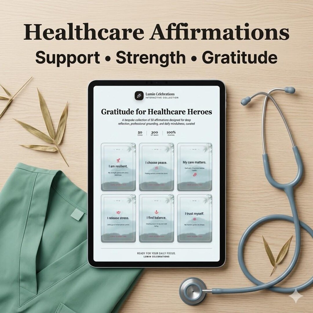 Healthcare Worker Affirmation Cards – Interactive HTML Deck, Nurse ...