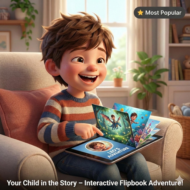Personalized Interactive Flipbook Story | Custom Children's Book, Photo ...
