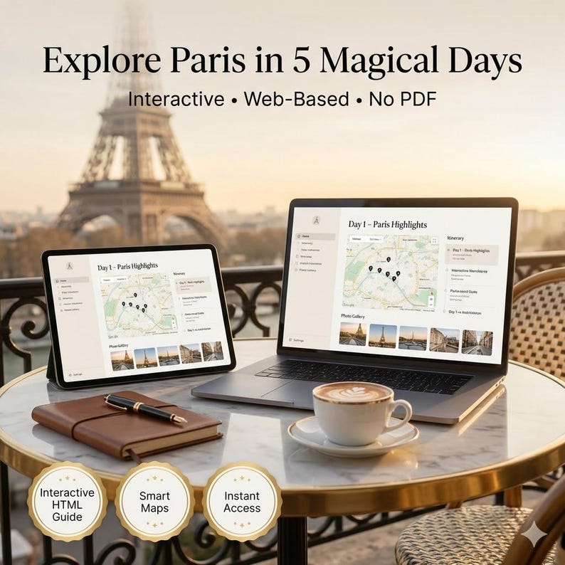Paris 5-day Itinerary + Interactive Travel Guide | Day-by-day Plan With ...