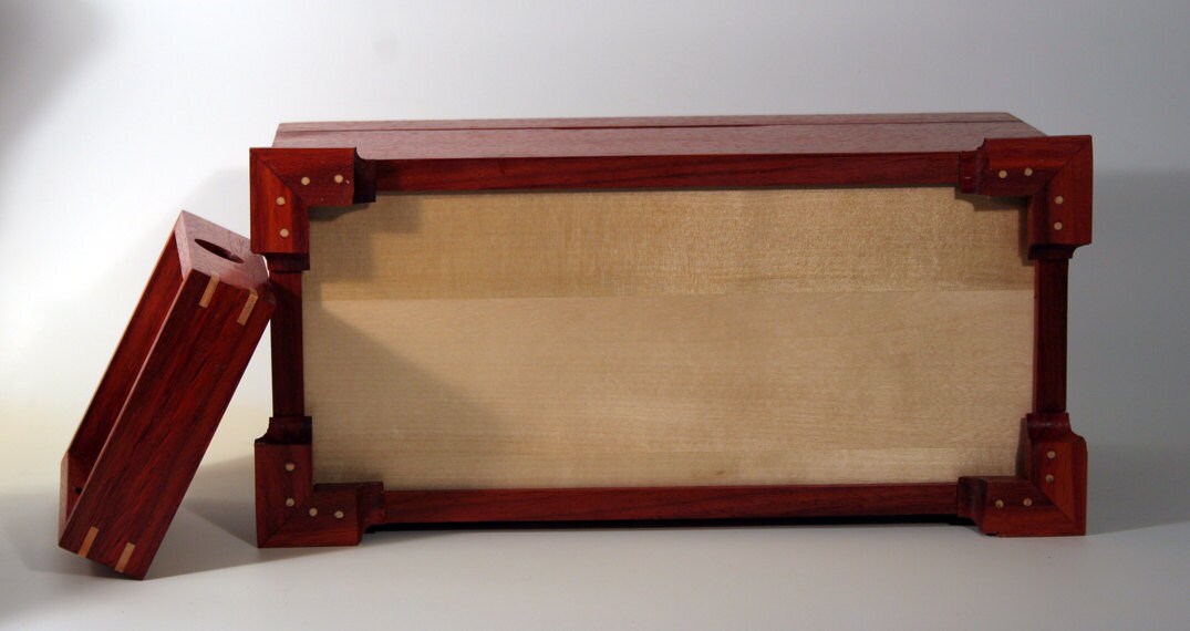 Jewelry Keepsake Box Made Out of Padauk With Okoume Top and - Etsy