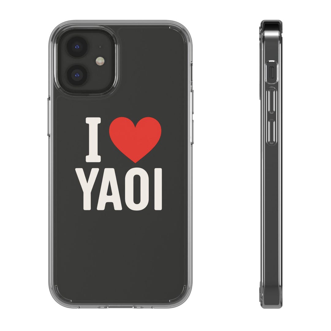 Yaoi Love Clear Phone Case, Cute Anime Phone Case, Kawaii Gift for Fans ...