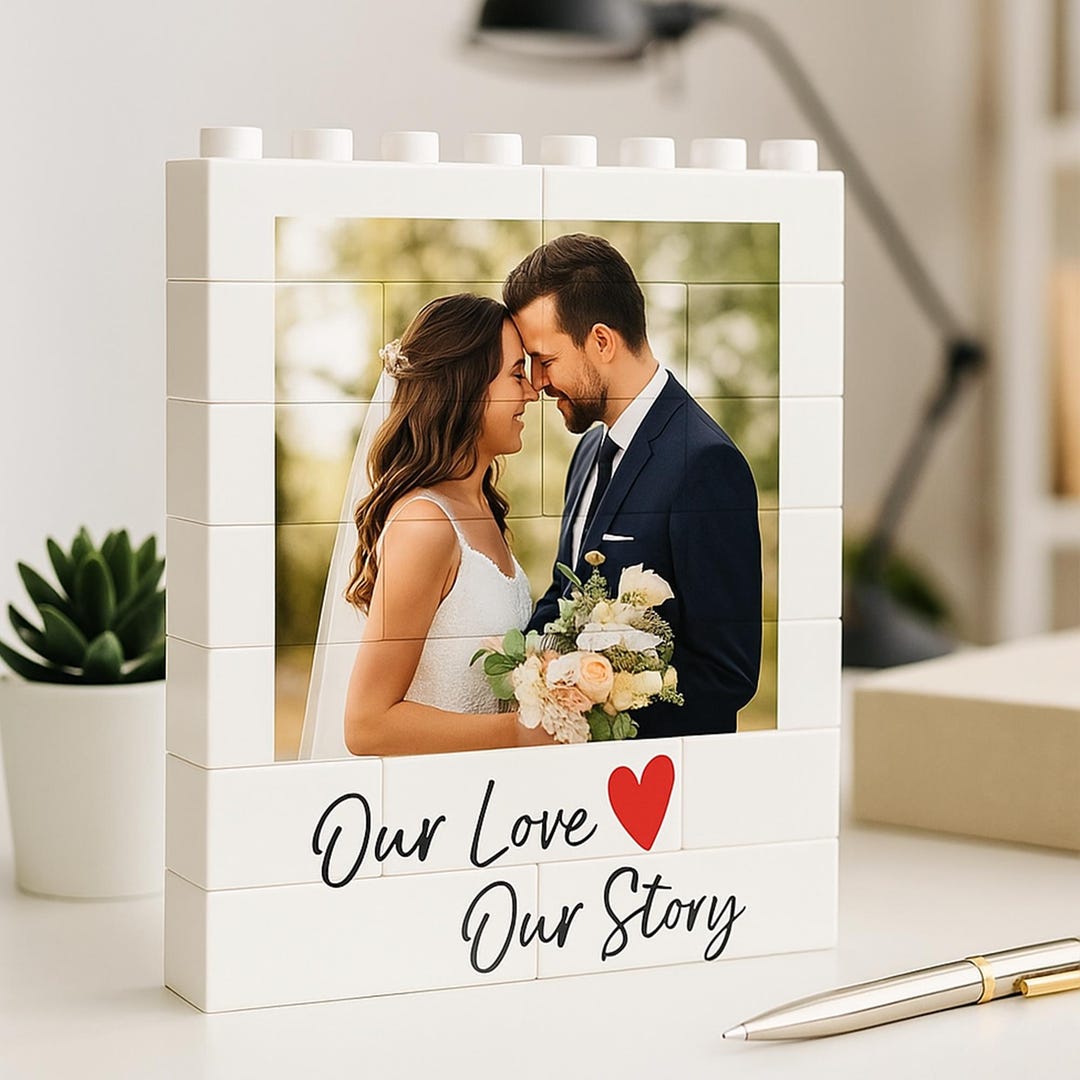 Personalized Photo Building Block, Custom Photo Rectangle Building ...