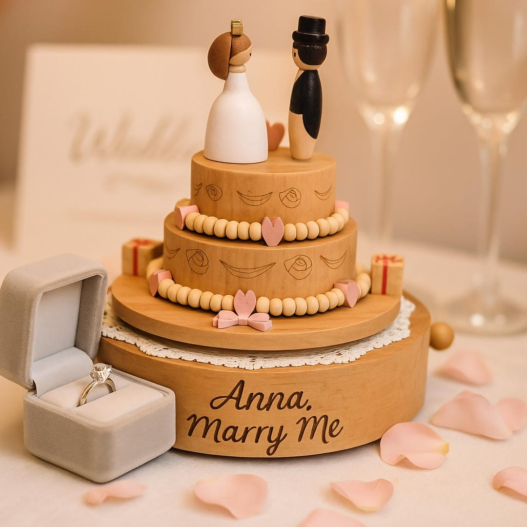 Personalized Music Box ,wedding Music Box,personalized Couple Gift ...